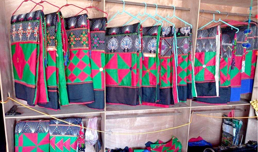 Tharu couple sustains livelihood through traditional attire business ...